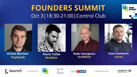 Founders Summit How To Web Conference Side Event 2023 Launch Romania