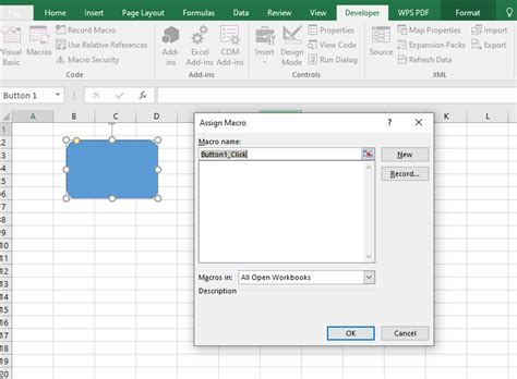 How To Add A Button In Excel Basic Excel Tutorial