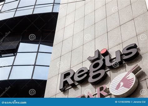 Logo Of Regus On Their Main Office In Belgrade Currently Rebranded As