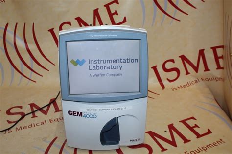 instrumentation laboratory gem premier 4000 js medical equipment