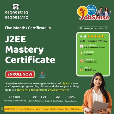 Jobsense Training And Placement Institute On Linkedin J2ee Mastery