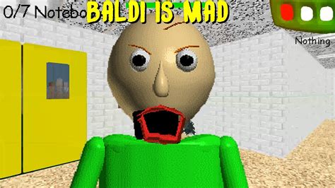 Baldi Mad Baldis Basics Mod Youtube