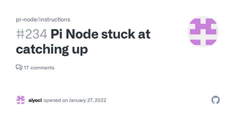 Pi Node Stuck At Catching Up Issue 234 Pi Node Instructions GitHub