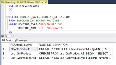 How To Search Stored Procedure In Sql Server