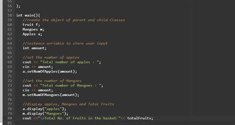 Solved Make A Class Named Fruit With A Data Member To Calculate The