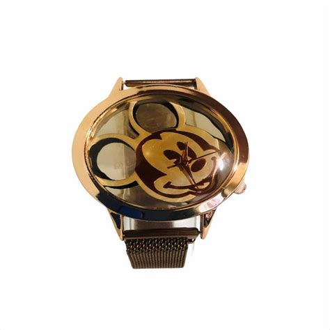 Reloj Mickey Mouse Análogo Oro Rosa Para Mujer