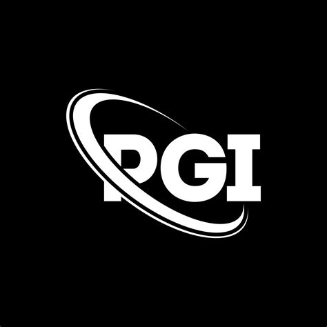 Pgi Logo Pg Brief Pgi Brief Logo Ontwerp Initialen Pgi Logo Gekoppeld Aan Cirkel En