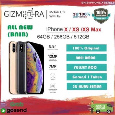 Jual Iphone Xs Xs Max X New Gb Gb Gb New Bnib Baru Iphone X Gb Jakarta
