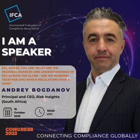 Ifcacon23 Connectingcompliance Expertspeakers Ifca International