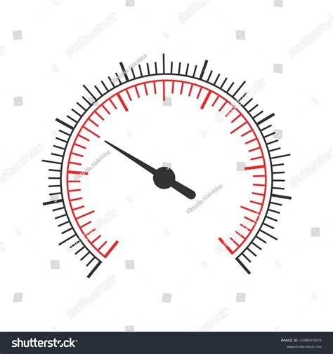 Round Measuring Scale Arrow Graphic Template Stock Vector Royalty Free 2196015671 Shutterstock