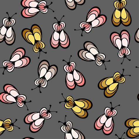 Premium Vector Fly Bug Insect Cartoon Illustration Vector Seamless