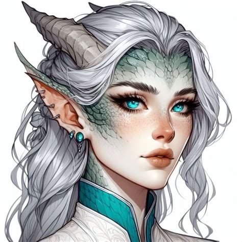 Half Dragon Half Human Dnd Fae Dragon Dnd Dragon Human Form Female