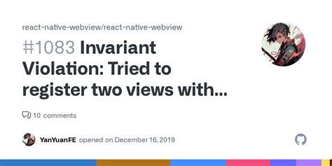 Invariant Violation Tried To Register Two Views With The Same Name Rncwebview · Issue 1083