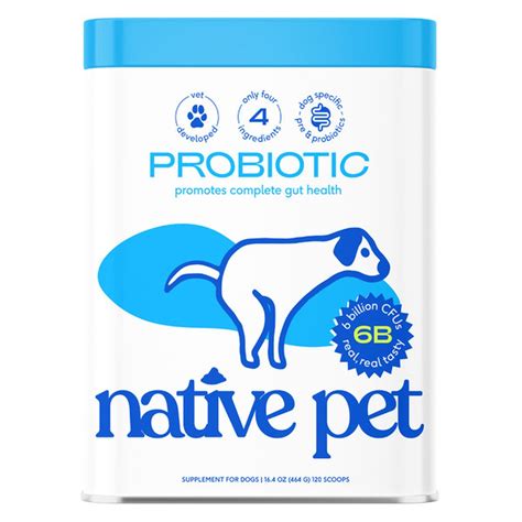 Native Pet Probiotic Powder Supplement For Dogs 164 Oz Delivery Or