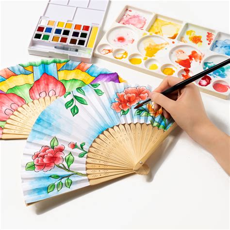 민화샵 민화샵 입문형 합죽선 전통부채 만들기 위시버킷