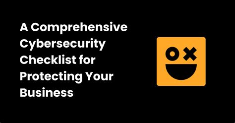 Cybersecurity Checklist Checklistgg
