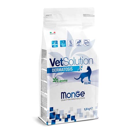 MONGE FELINE VETSOLUTION DERMATOSIS 1.5KG – Gatuario