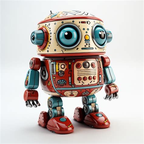 Premium Ai Image Cute Robot Character