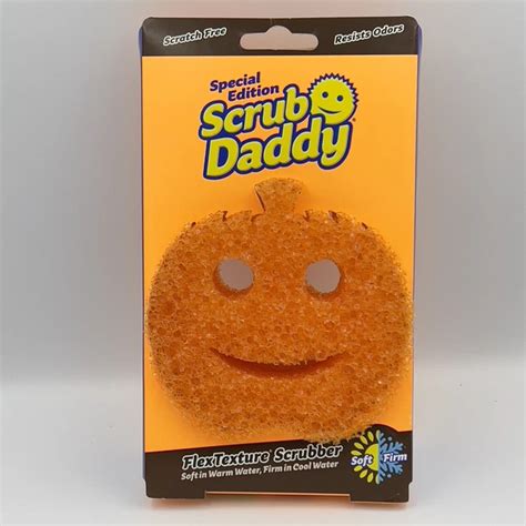 Scrub Daddy Halloween Limited Edition Pumpkin Sponge Orange Fall New In