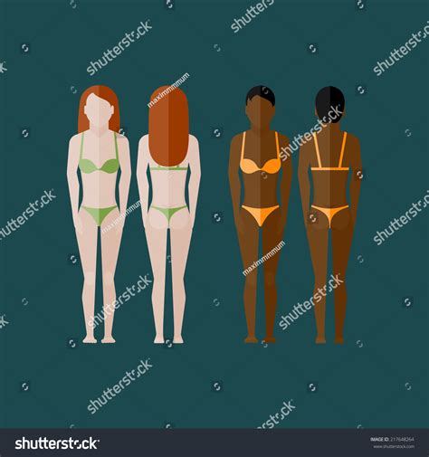 Illustration With Naked Women Body Front And Royalty Free Stock