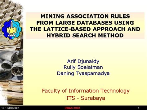 Mining Association Rules From Large Databases Using The