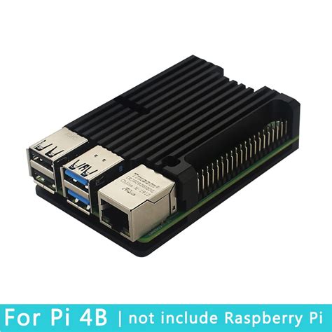Raspberry Pi 4 Aluminium Case CNC Black Box Armour Vicedeal