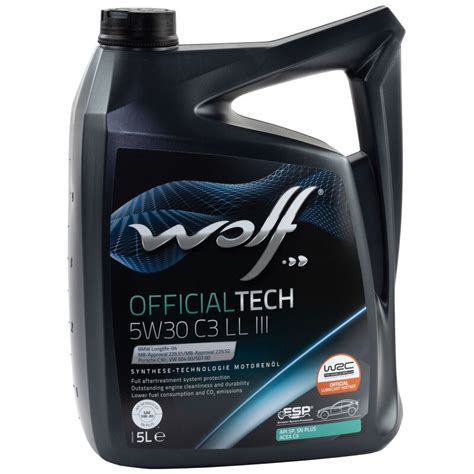 Buy Motor Oil WOLF OFFICIALTECH C3 65644 SAE 5W30 5 Liter in the , 35,99