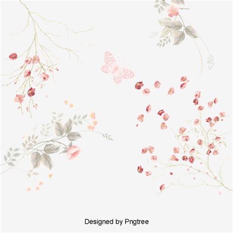 핑크 수채화 꽃 일러스트 그린 꽃 원활한 수채화 벡터 Png 일러스트 및 Psd 이미지 무료 다운로드 Pngtree