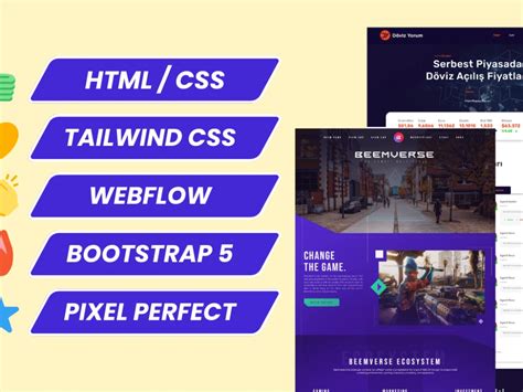Figma Xd To Html Webflow And Tailwind Css Upwork