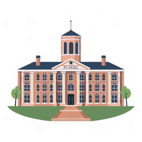 Grand Classical Building University Architecture Design Stock