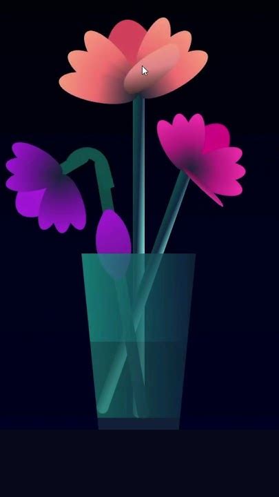 Pure Css Animated Flower With Vase Watch Full Tutorial Css