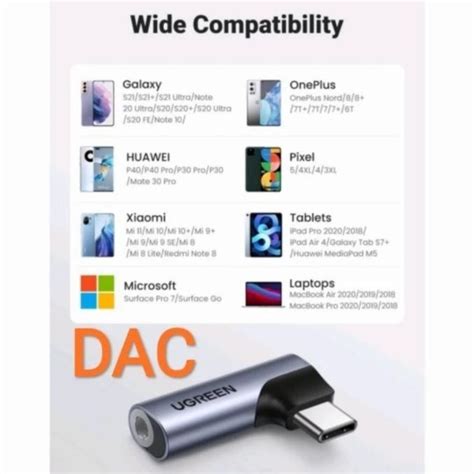 Jual Ugreen Usb C To Mm Dac Ugreen Type C To Audio Mic Mm Dac Hifi Shopee Indonesia