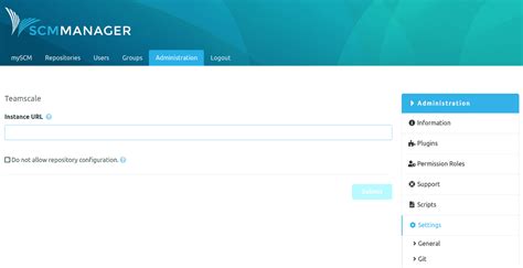 configuration scm manager