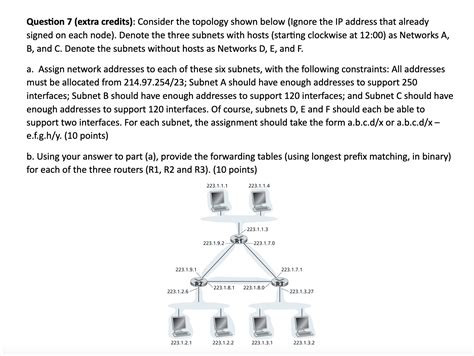 Solved Question Extra Credits Consider The Topology Chegg