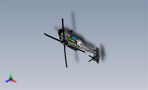 黑鹰 Hu60飞机模型 Iges 模型图纸下载 懒石网