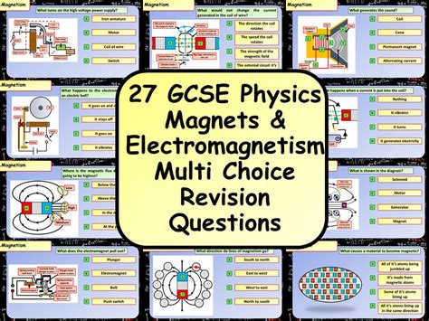 £1 Only Ks4 Aqa Gcse Physics Science Magnets And Electromagnets Multiple Choice Revision