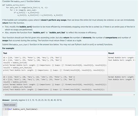 Solved Consider The Bubblesort Function Below Def