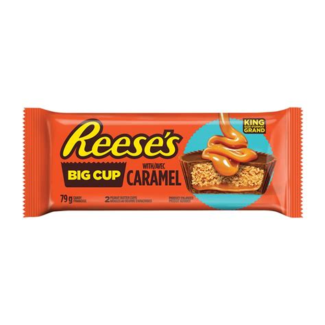 Reeses Big Cup With Caramel King Size Candy 79g