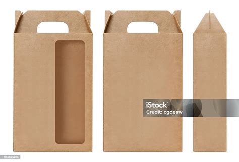 상자 갈색 창 모양 컷 아웃 포장 템플릿 빈 크 래 프 트 상자 골 판지 고립 된 흰색 배경 상자 종이 크 래 프 트 천연 소재 선물 상자 갈색 종이 산업 포장 판지에서 0