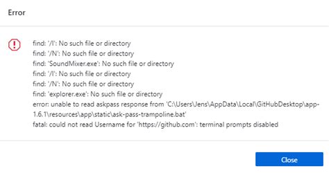 Error Upon Publishing Or Cloning Repository · Issue 6736 · Desktop