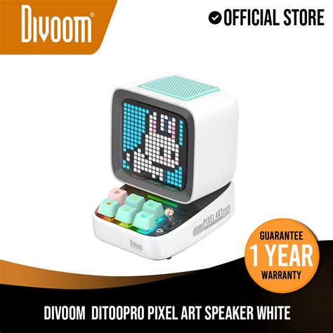 Divoom Ditoo Pro Pixel Art Speaker White Shopee Philippines