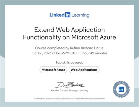 rufina richard dcruz on linkedin certificate of completion