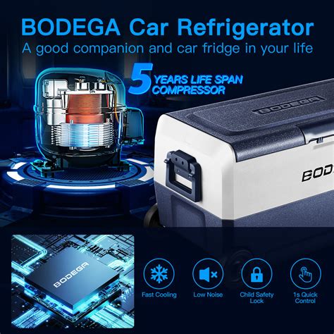 Bodegacooler 12v Portable Car Fridge T36 38qt36l