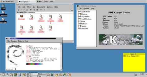 [kde 1 1 2] kde 1 compiled on debian 13 trixie r unixporn