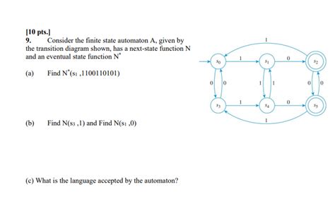 1 [10 Pts 9 Consider The Finite State Automaton A
