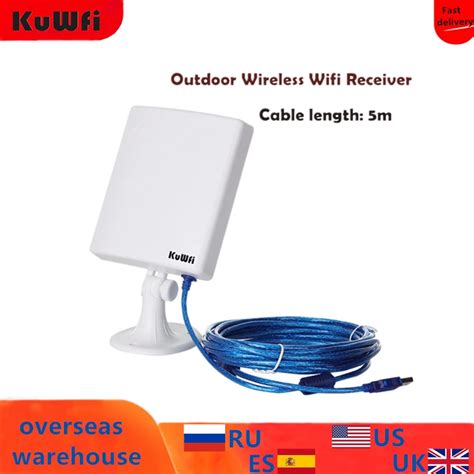 150Mbps High Gain 14dBi Antenna 5m Cable Wireless USB Adapter High Power Outdoor Waterproof Long