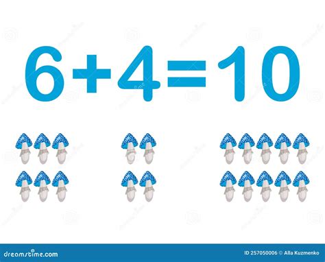Addition Equals Multiplication Vector Graphics Illustration Stock