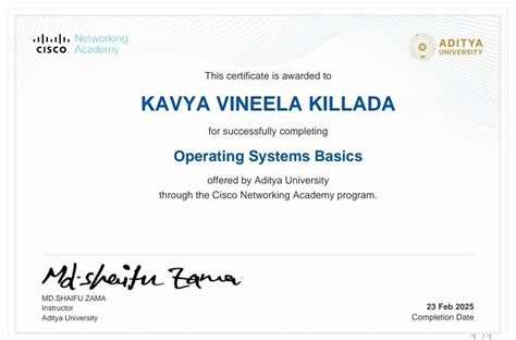 I Am Excited To Share That Ive Completed Operating System Basics