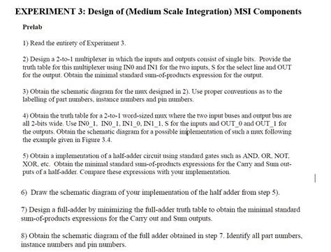 solved 6 draw the schematic diagram of your implementation of the half adder from step 5
