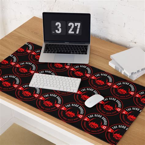 The Nerd Garage Logo Gaming Mouse Pad The Nerd Garage